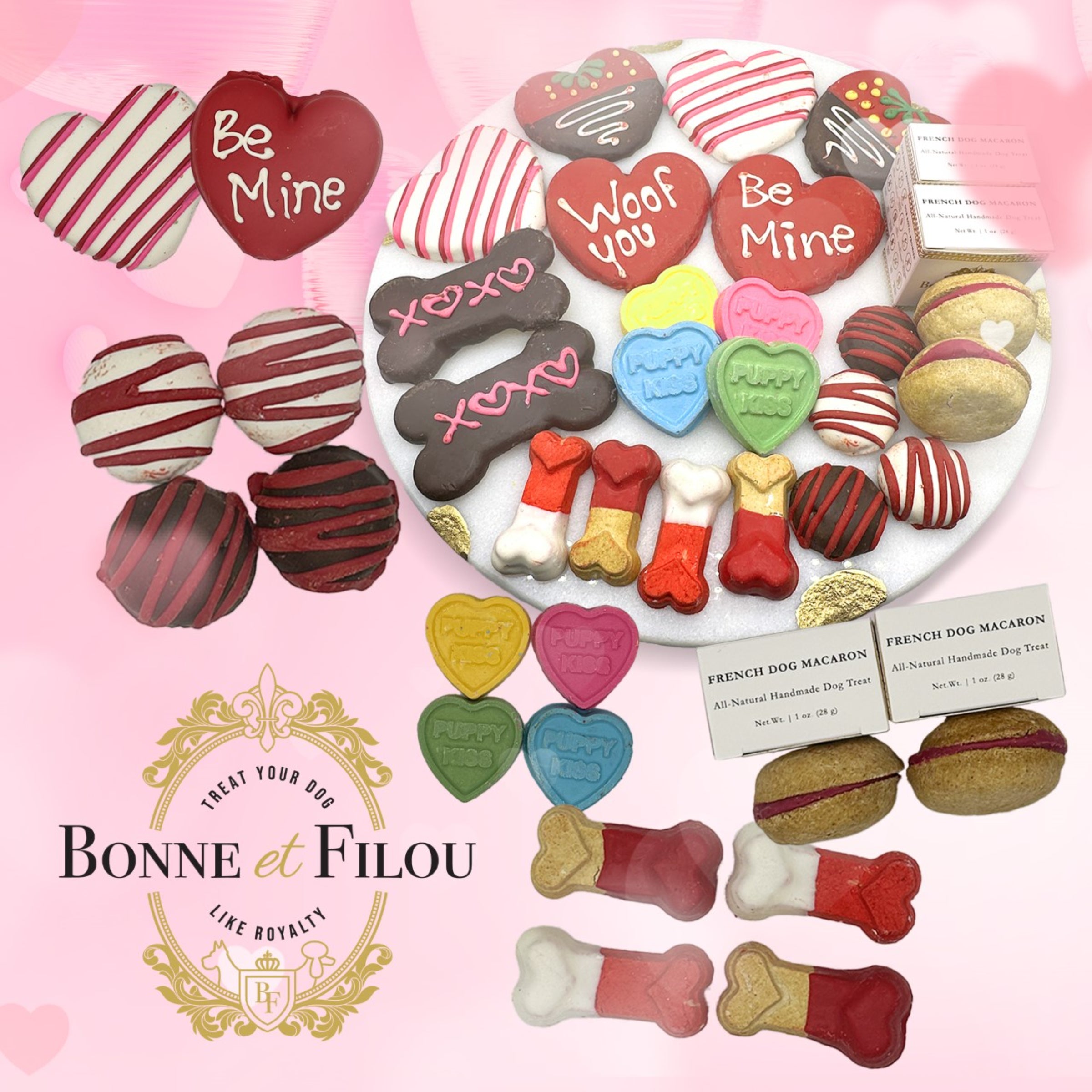 Valentine's Day Themed Dog Treats Gift Box | Occasion